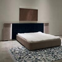 China King Size Bed Head Board Double Modern Upholstered With Tall Headboard High Back Designs Tufty Bed Frame for sale