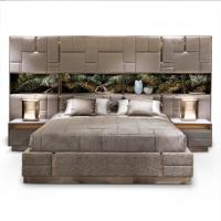 China King Size Bed Frame Lux Leather Modern Double Bedroom King Size Bed Set Luxury for sale