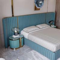 China Headboards for King Beds Luxury Italian Luxury Bed Frame Modern King Upholstered Luxury King Size Bed for sale