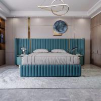 China Headboards for King Beds Luxury Italian Luxury Bed Frame Modern King Upholstered Luxury King Size Bed for sale