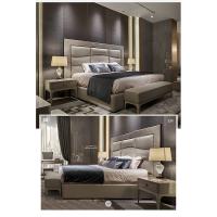 China Italian Exclusive Design Modern Luxury Bedroom Set High-End Double Bed With Big King Size Headboard Soft Style Furniture for sale
