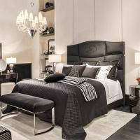 China Italian Bed Room Furniture Tall Headboard Bedroom Set Furniture Bed Sets Luxury Bedroom king Size Bed for sale