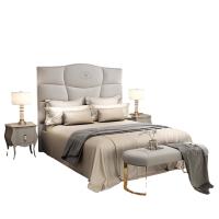 China Italian Bed Room Furniture Tall Headboard Bedroom Set Furniture Bed Sets Luxury Bedroom king Size Bed for sale