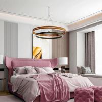 China Hot Sale Italian Modern Style Fabric Comfortable Furniture Bedroom King Size Double Bed for sale