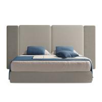 China Luxury High Quality Modern King Size Fabric Bed for Villa Home Customization for sale