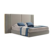 China Luxury High Quality Modern King Size Fabric Bed for Villa Home Customization for sale