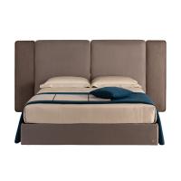 China Luxury High Quality Modern King Size Fabric Bed for Villa Home Customization for sale