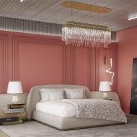 China High Quality Luxury Queen king Size Unique Curved Bed Frame Italian Design Unique Creative Bed for sale