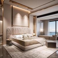 China Italian Modern Luxury the Latest Design Bedroom Furniture. Headboards for Queen-size Beds. for sale