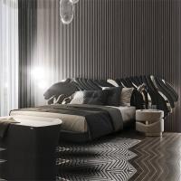 China Latest Design Other Bed Custom Made Villa Master Room Super king Bed Royal Nubuck Luxury king Bed Bedroom Sets for sale