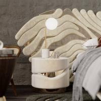 China Latest Design Other Bed Custom Made Villa Master Room Super king Bed Royal Nubuck Luxury king Bed Bedroom Sets for sale