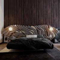 China Latest Design Other Bed Custom Made Villa Master Room Super king Bed Royal Nubuck Luxury king Bed Bedroom Sets for sale