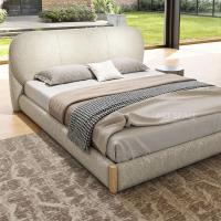 China Nordic Style Teddy Velvet Art Bed Bedroom Furniture Italian Luxury Modern King Size Bedroom Set for sale