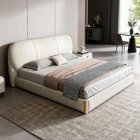 China Nordic Style Teddy Velvet Art Bed Bedroom Furniture Italian Luxury Modern King Size Bedroom Set for sale