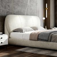 China Nordic Style Teddy Velvet Art Bed Bedroom Furniture Italian Luxury Modern King Size Bedroom Set for sale