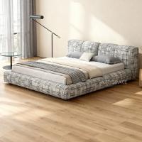 China Modern Luxury Hotel Bed King Size Bed Frame Bedroom Furniture Upholstered Bed High Quality Luxury Bedroom Furniture for Villa for sale