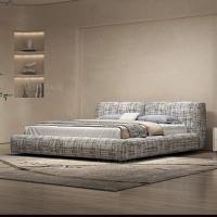 China Modern Luxury Hotel Bed King Size Bed Frame Bedroom Furniture Upholstered Bed High Quality Luxury Bedroom Furniture for Villa for sale