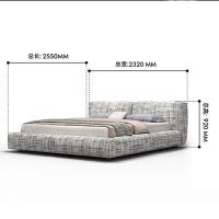 China Modern Luxury Hotel Bed King Size Bed Frame Bedroom Furniture Upholstered Bed High Quality Luxury Bedroom Furniture for Villa for sale