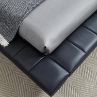 China Italian Design Fabric Leather Bed Frame Bedroom Soft King Size Queen Size Beds for sale