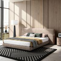 China Gainsville Furniture High End Furniture Manufacturer Italian Modern Luxury Bedroom Bett Set Velvet Fabric Super King Bed for sale