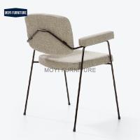 China Minimalist Nordic Leisure Metal Legs Restaurant Chairs Upholstered Velvet Dining Chair for sale