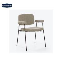 China Minimalist Nordic Leisure Metal Legs Restaurant Chairs Upholstered Velvet Dining Chair for sale