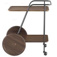 China MOYI Luxury Beverage Decoration Dining Car, Solid Wood Metal  Table, Mobile Storage , bar Cart, Wine Rack for sale