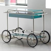 China MOYI Luxury the Drinks Nordic Serving Hotel Sausage Snacks Tea Wooden Leather Dining Kitchen Trolley for sale