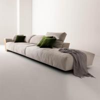 China Italian Light Luxury Leather Sofa Living Room Three-person Stainless Steel Sofa Imported Frosted Leather Furniture for sale