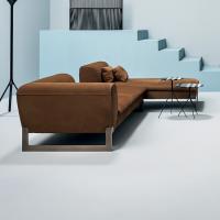 China High-end Red Fabric Sofa With Metal Legs Luxury Elegant Sofa Set for Villa Apartment for sale