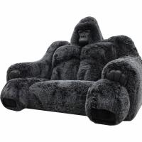 China Plush Gorilla Sofa Steel Frame Genuine Leather Convertible Chesterfield Modern Design Creative Art Chair Comfortable for sale