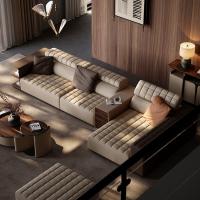 China Comfortable L Shape Living Room Leisure Wooden 7 Seater Leather Sectional Recliner Designs Modern Sofa Set 7 Seater for sale