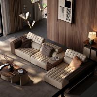 China Comfortable L Shape Living Room Leisure Wooden 7 Seater Leather Sectional Recliner Designs Modern Sofa Set 7 Seater for sale