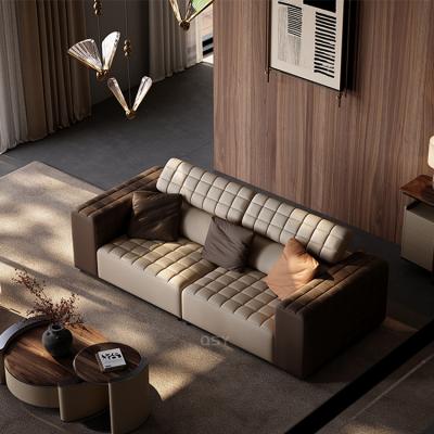 China Comfortable L Shape Living Room Leisure Wooden 7 Seater Leather Sectional Recliner Designs Modern Sofa Set 7 Seater for sale