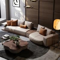 China Modern Simple Sophisticated Villa Leather Sofa for Spacious Living Room for sale