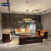 China High Quality Luxury Italian Modern Leather Sectional Couch Design Wood Veneer Full Leather Luxury Living Room Sofa Funiture Set for sale