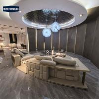 China Manufacturer Custom Luxury Italian Designer Half Moon Sofa New Design Home Sofa Set Furniture Luxury Living Room Sofa for sale