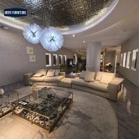 China Manufacturer Custom Luxury Italian Designer Half Moon Sofa New Design Home Sofa Set Furniture Luxury Living Room Sofa for sale