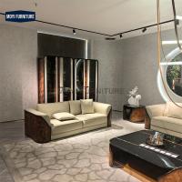 China Luxury Modern Living Room Furniture Elegant Couches Contemporary Leather Sofa for sale