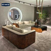 China Luxury Modern Living Room Furniture Elegant Couches Contemporary Leather Sofa for sale