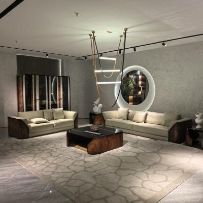 China Luxury Modern Living Room Furniture Elegant Couches Contemporary Leather Sofa for sale