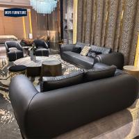 China Customization Huge Italian Modern Sectional Sofa Couch Living Room Leather Luxury Sectional Sofa for sale