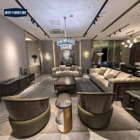China Luxury Design European Style Quality Nubuck Fabric Living Room Sofa Set Furniture for sale