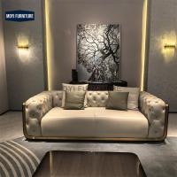 China Luxury Design European Style Quality Nubuck Fabric Living Room Sofa Set Furniture for sale