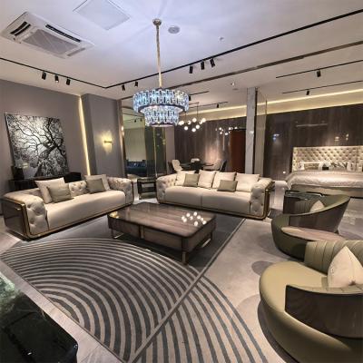 China Luxury Design European Style Quality Nubuck Fabric Living Room Sofa Set Furniture for sale