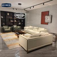 China High End Living Room Sofas 3 Seater Elegant Design Comfortable Grain Fabric Luxury Sofa Set Furniture for sale