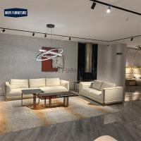 China High End Living Room Sofas 3 Seater Elegant Design Comfortable Grain Fabric Luxury Sofa Set Furniture for sale