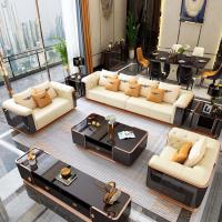 China Leather Sectional Sofa New Design High Quality House Set Furniture Luxury Living Room Modern Sofa Set Leather Sectional Sofa for sale