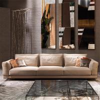 China Latest Designs High End Modern Style Sectional Couches Velvet L Shape 7 Seater Sofa Set Luxury Furniture Couch Living Room Sofa for sale