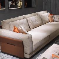 China Latest Designs High End Modern Style Sectional Couches Velvet L Shape 7 Seater Sofa Set Luxury Furniture Couch Living Room Sofa for sale